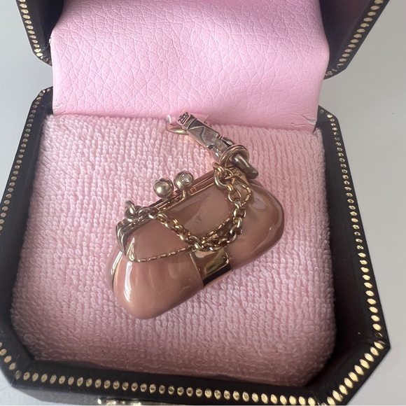 Juicy Couture | Jewelry | Juicy Couture Pink Status Bag Charm | Poshmark